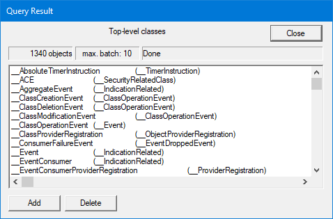 Testing WMI Connectivity with WBEMTest in Orion Platform.