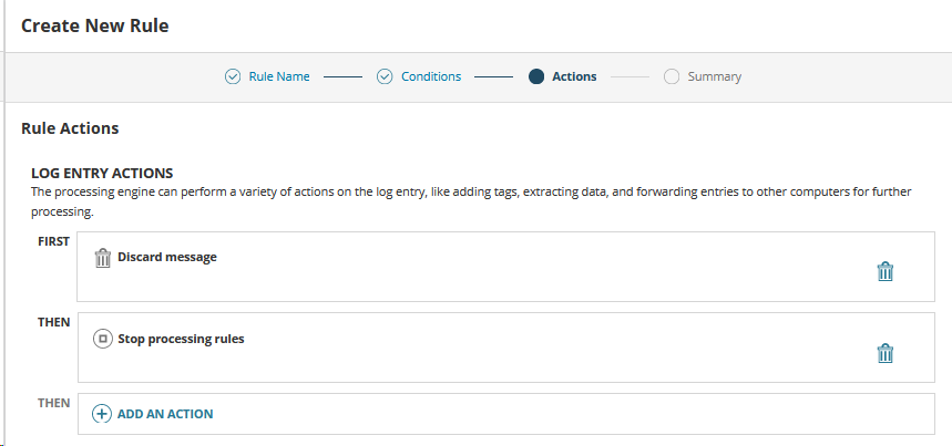 Create Syslog or Trap discard rule in Orion Log Viewer or Log Analyzer