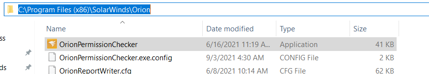 Check permissions using the Orion Permission Checker