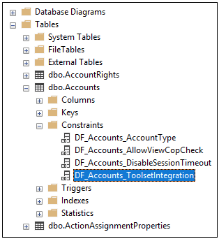 Configuration Wizard failing with an executing script Column error "Column already has a DEFAULT ...