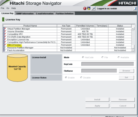 SRM: Enable an HDS onboard SMI-S provider