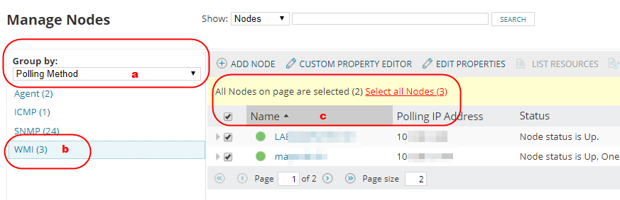 Switch Polling Method to Agent for nodes in bulk