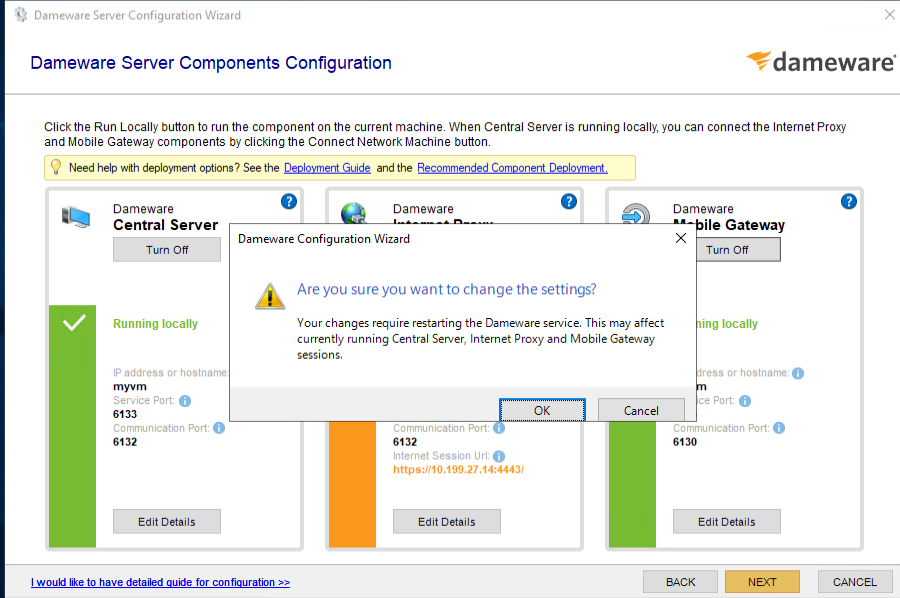 Disable or Turn off Dameware Mobile Gateway server