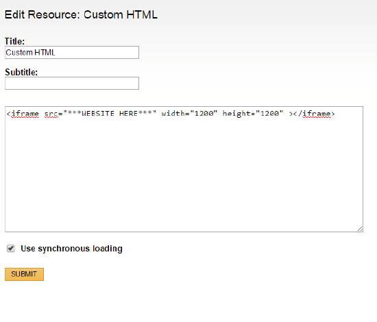 Use the Custom HTML widget to display HTML-based data in the Orion Web Console
