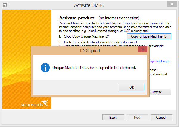 Dameware License Offline Activation