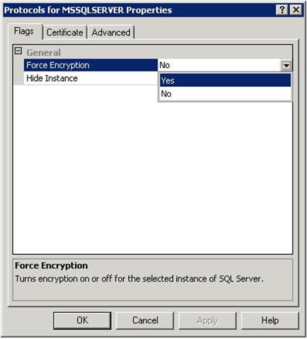 Cannot connect to the SQL server. The certificate chain was issued by ...