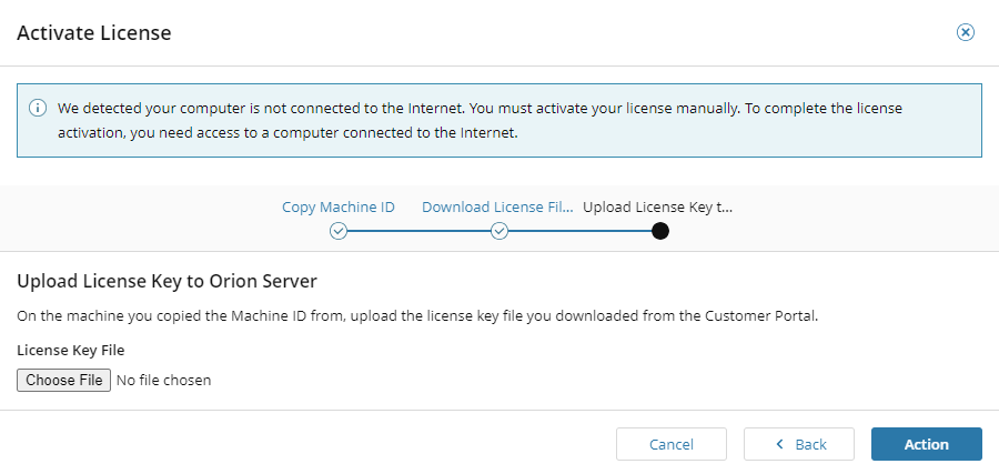 How to generate a Unique Machine ID for offline license activation for SolarWinds Platform