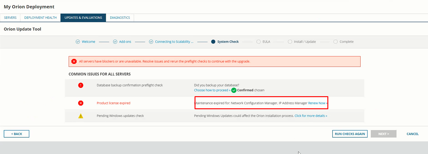 Product license expired installation cannot continue during upgrade of ...