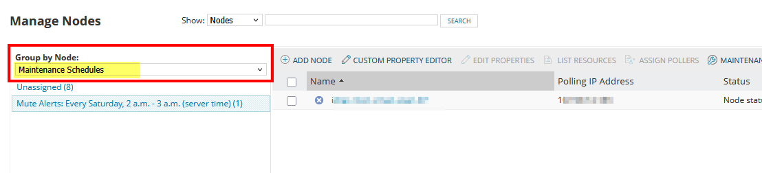 How to configure a recurring Maintenance Schedule for nodes in ...