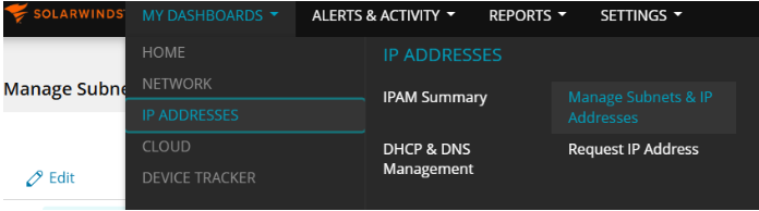 Deleting Group Folder, Supernet and Subnet using the new IPAM GUI